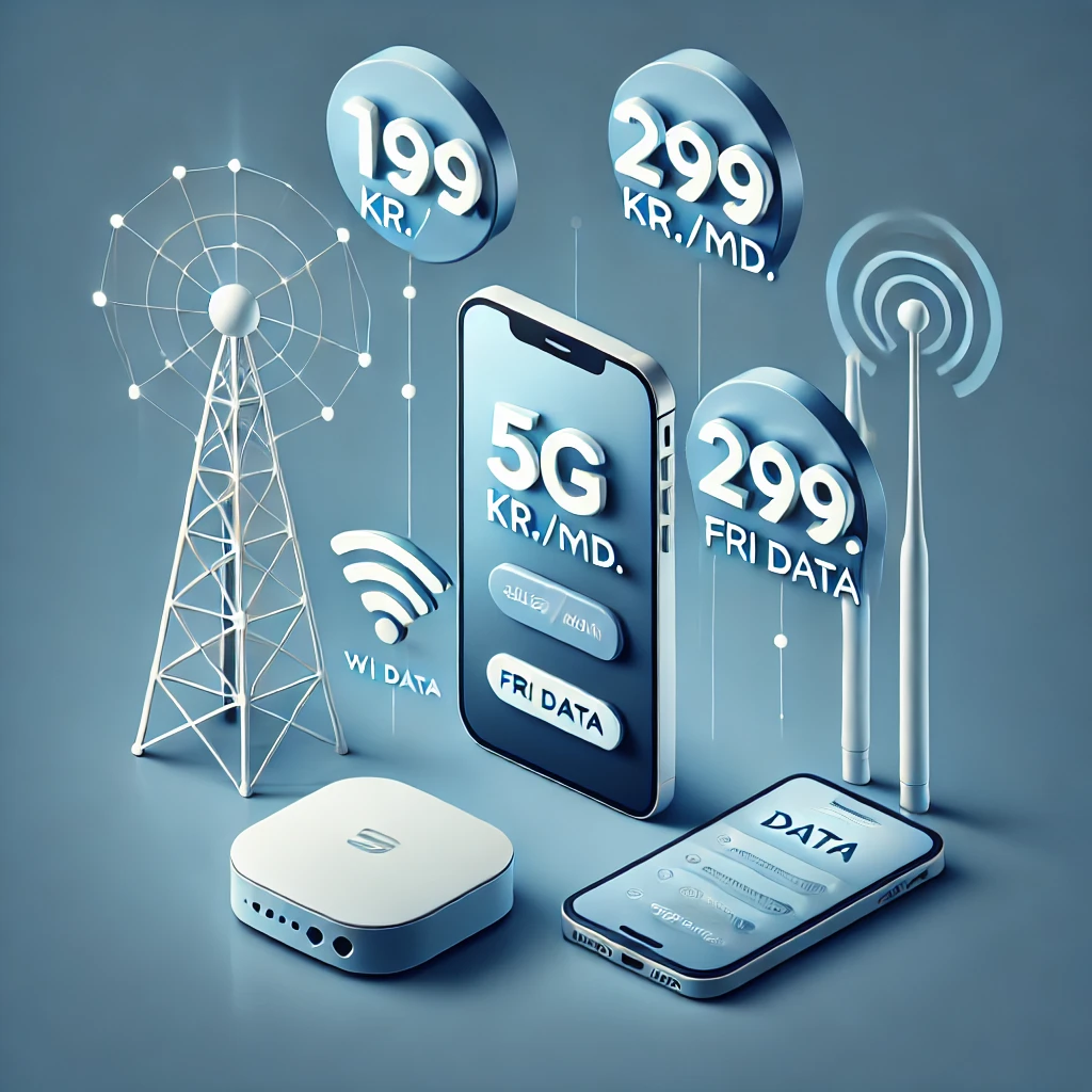 Mobilt Bredbånd 2025 → Sammenlign 4G & 5G Priser